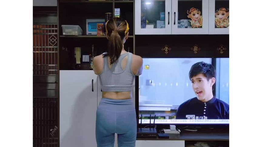 很久没在家跟着keep运动了 半小时就已经爆汗!#keep #keep运动