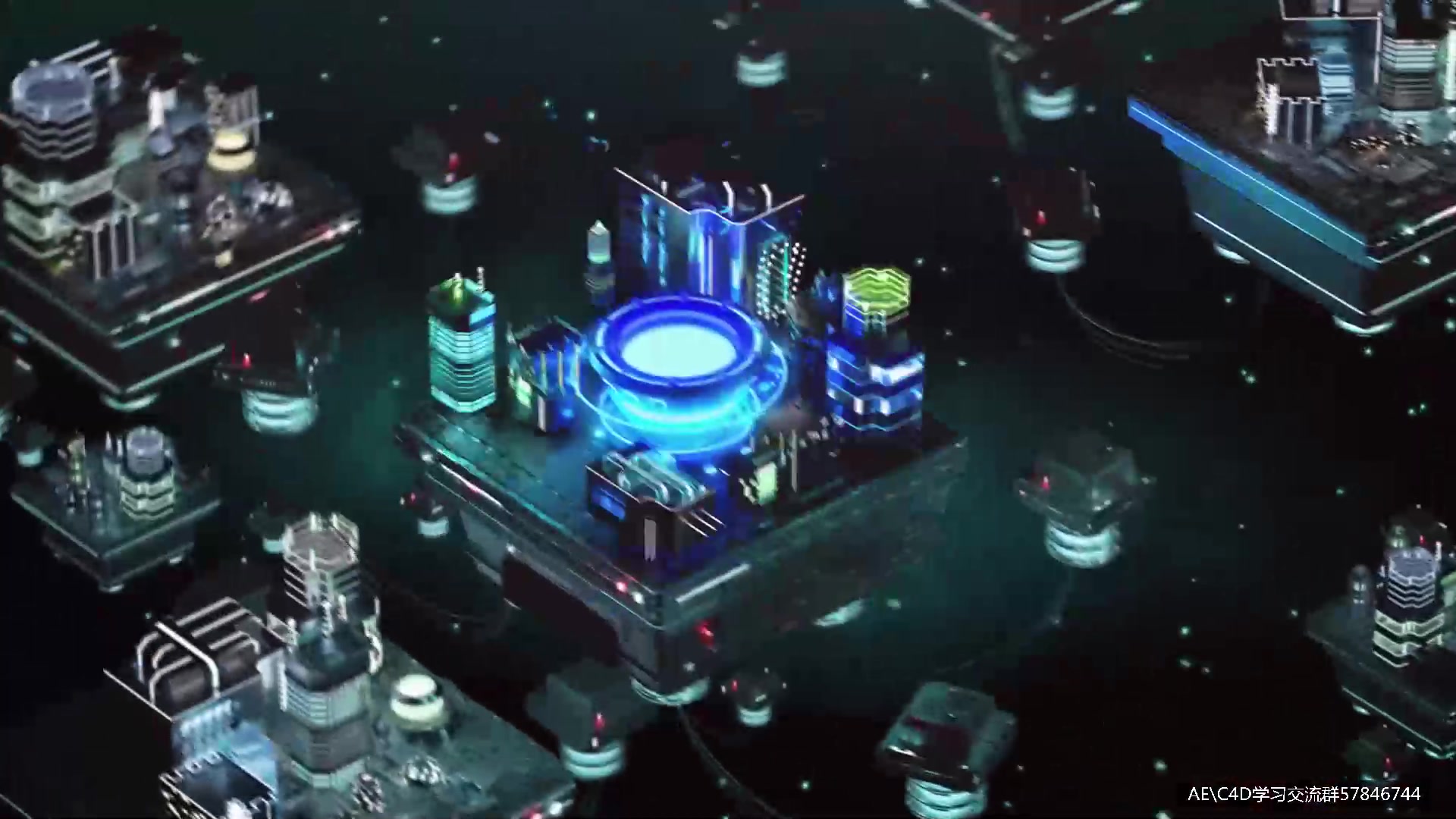 C4D作品赏析: Intel产品广告涉及软件:AE C4D OC 渲染器