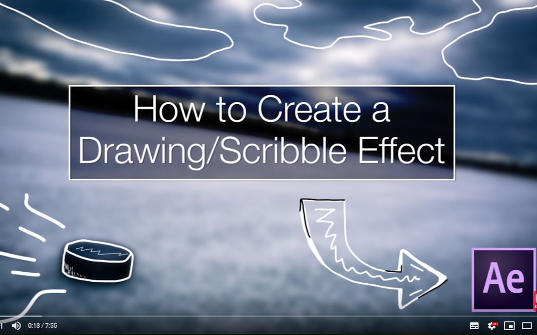 AE逐帧画二维线条效果 | How to Create a Drawing Scribble Animation ...