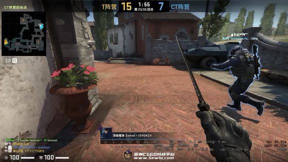 #csgo 终于在实战中成功了,和队友没有沟通过。