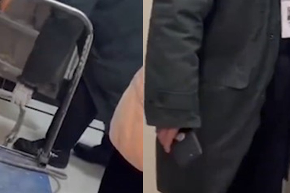 空调师傅正高空作业!保安悄然解开安全绳:不能挂在消防栓上