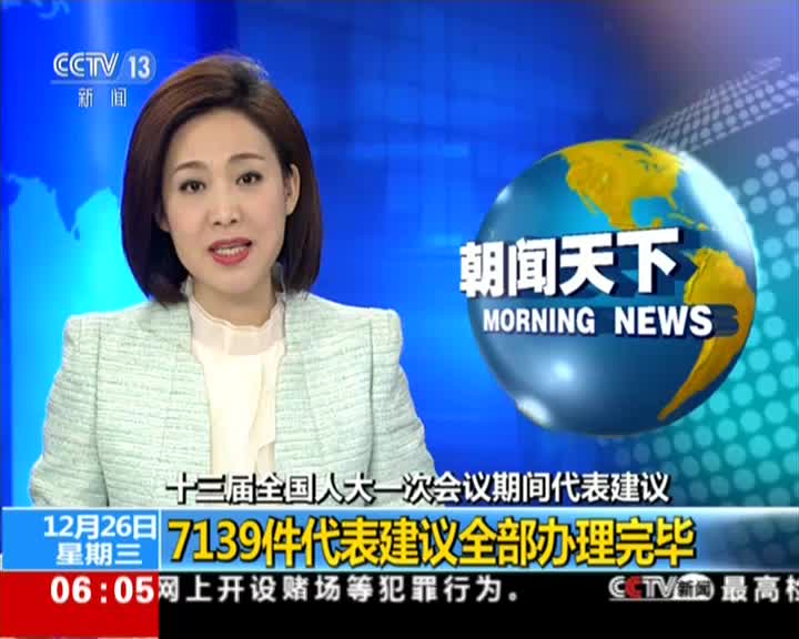 十三届全国人大一次会议期间代表建议:7139件代表建议全部办理完毕