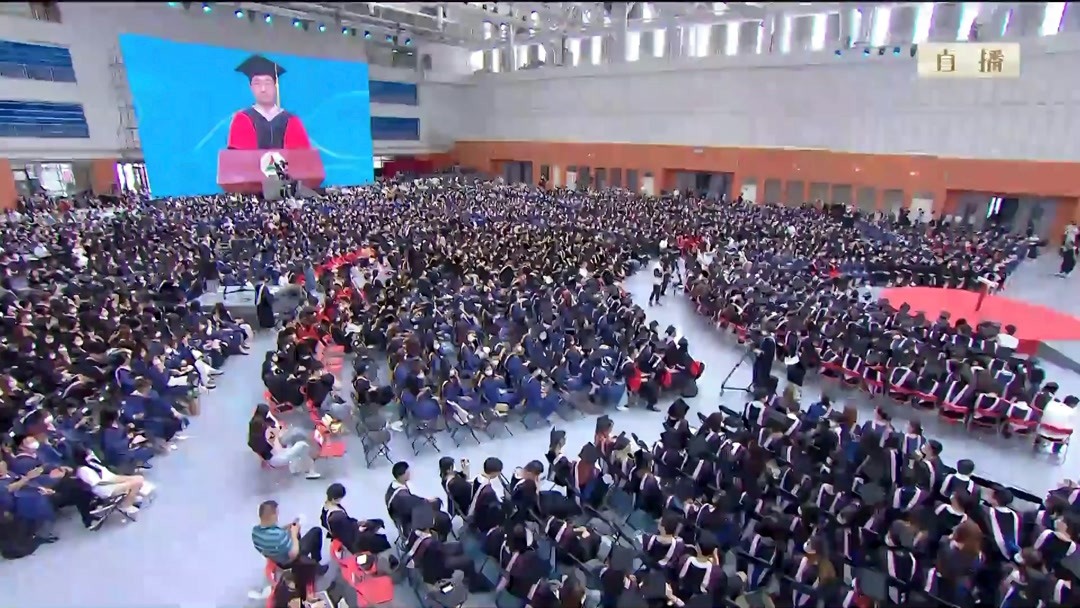 2021中国传媒大学毕业典礼现场快闪合唱