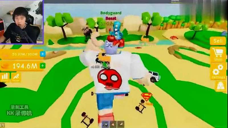 Roblox举重模拟器可怕的闪电力量!