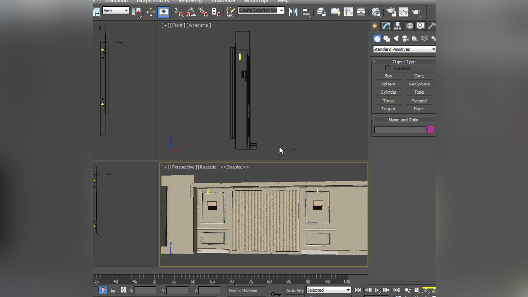 3dmax教程,欧式电视背景墙建模详解