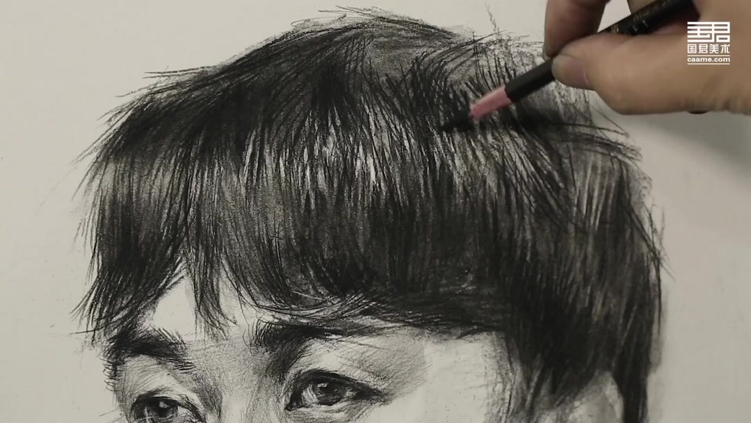 素描头像示范_视频教程_教你素描教学步骤