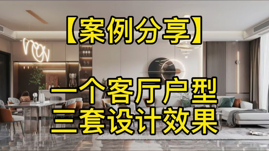 一个客厅户型,三套设计效果#客厅 #多样化 #装修 #设计 #家装