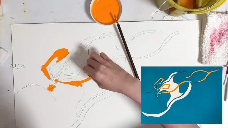 日本美术留学:武藏美基础设计色彩构成满分考生再现作画全过程