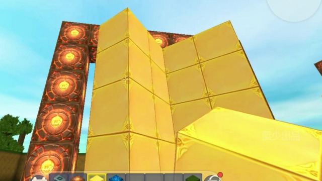 迷你世界:这个旋转金块门特别适合用来装饰你的新家