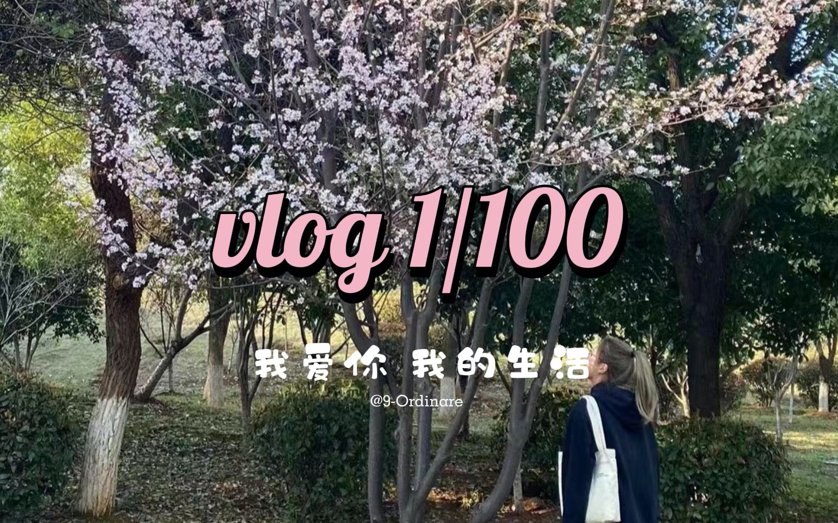 Vlog1“我爱你,我的生活”|当代大学生的春日校园生活实录|新手剪辑vlog