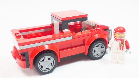 坏雪积木 用乐高LEGO超级赛车75890MOC一辆红色皮卡