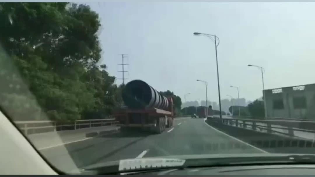 疑无锡塌桥涉事货车出发前监控曝光,目击者神预测:上高架很危险