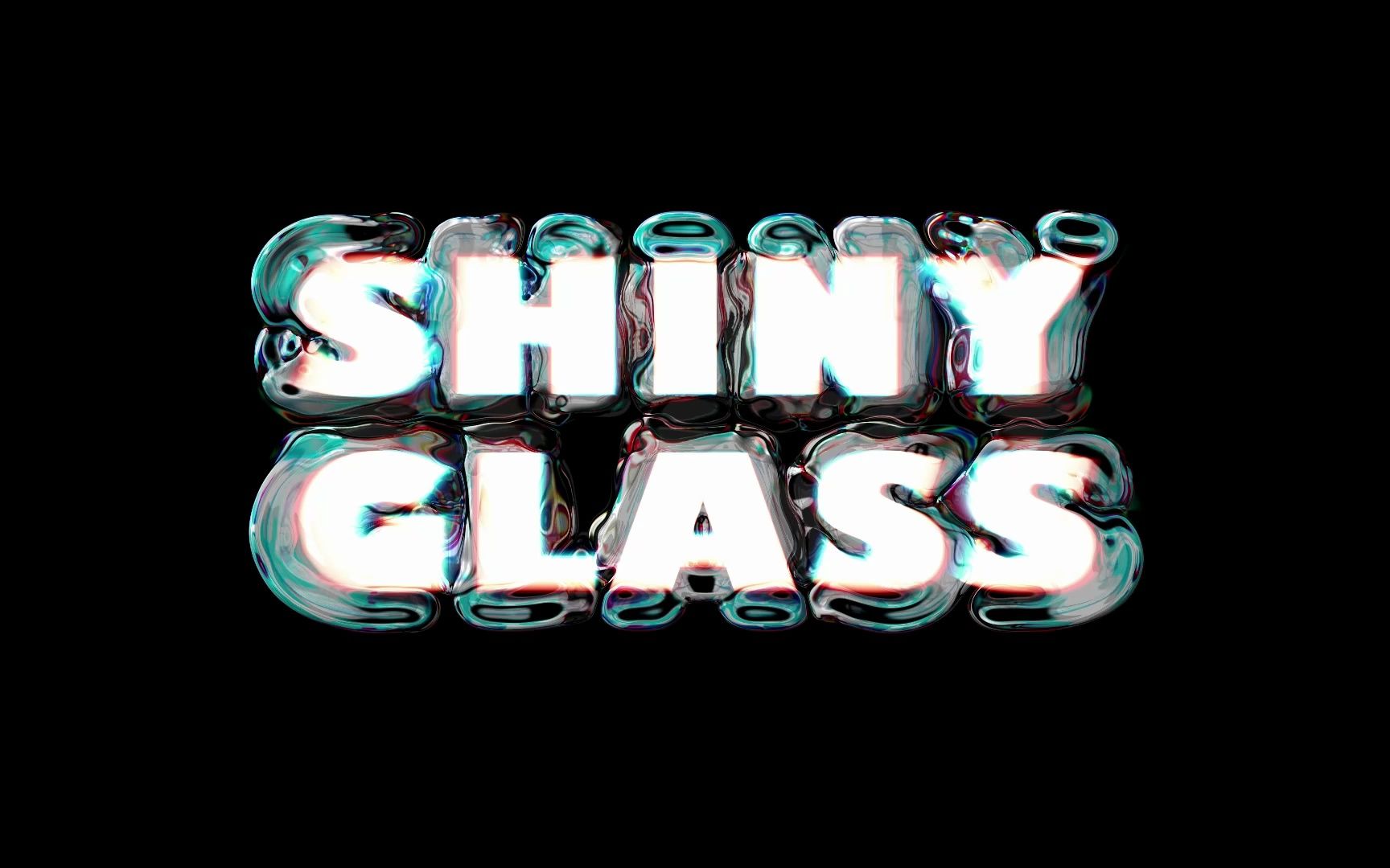 【AE教程】流光气泡文字效果