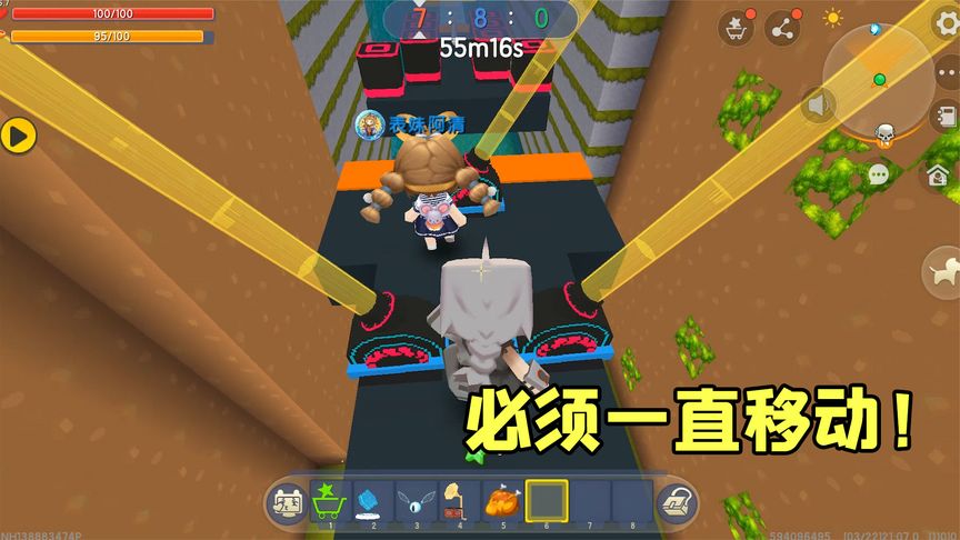 迷你世界:这个图必须一直移动,五秒不动就会当场升天!