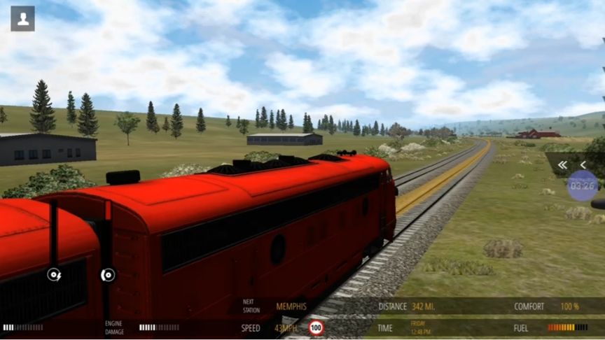 模拟火车2018:继续驾驶红色的内燃机车牵引旅客列车去终点站