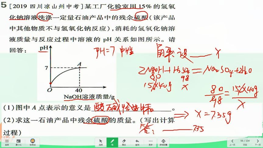初中化学:中考真题题型分类汇总讲解与坐标图像相结合的计算题