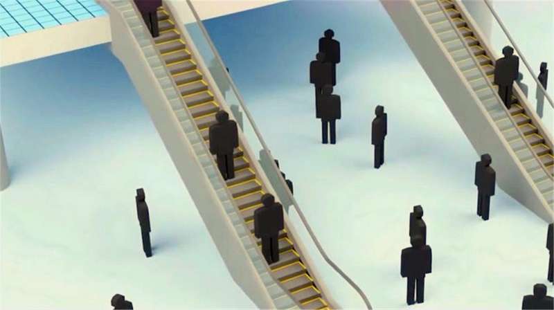 电动扶梯靠什么运行?3D动画演示内部结构,工作原理一目了然