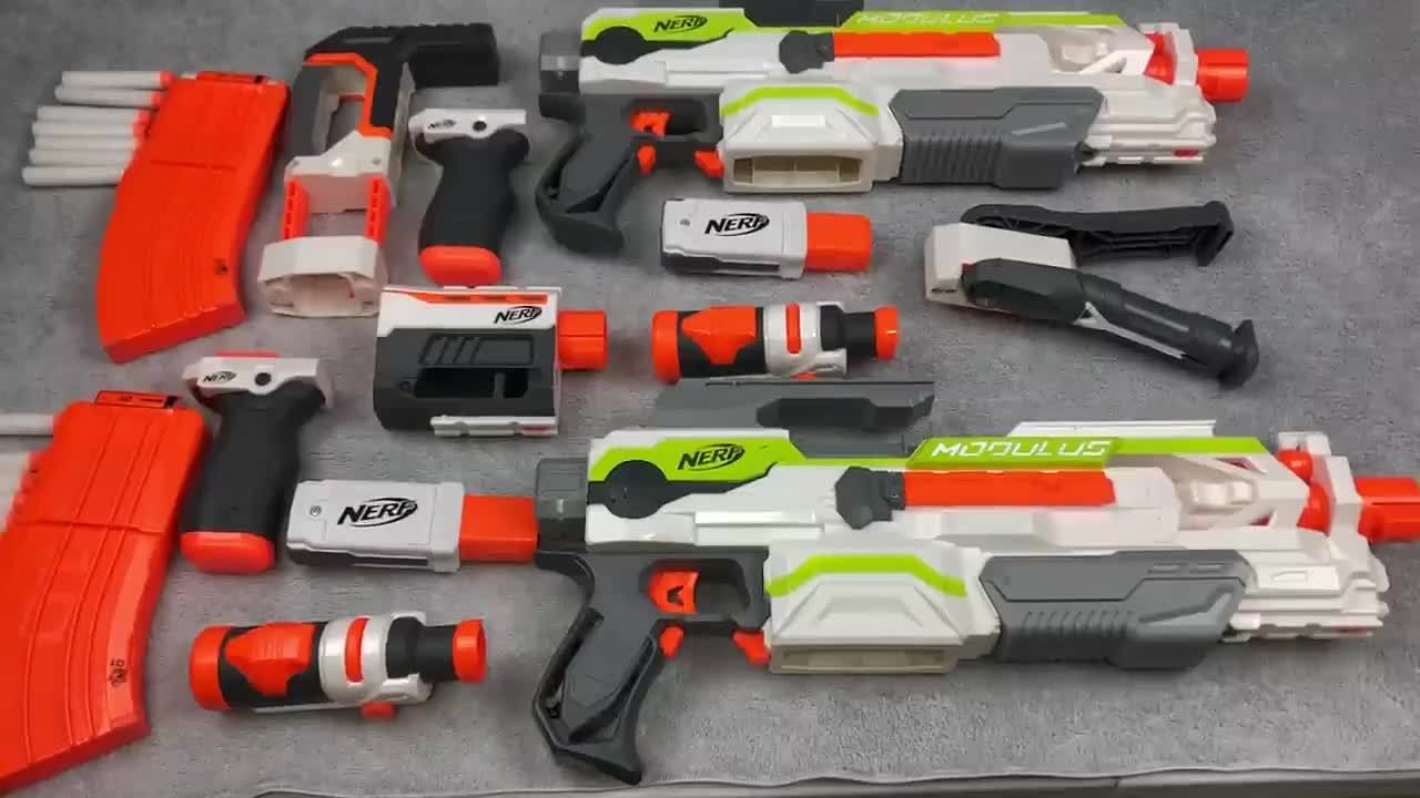 儿童玩具枪:带玩具附件盒的纳夫模数玩具枪