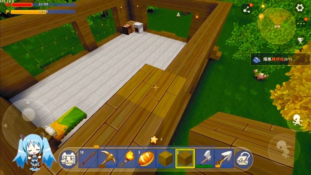 迷你世界:给房屋封顶,这样的房子才是初建成呀!