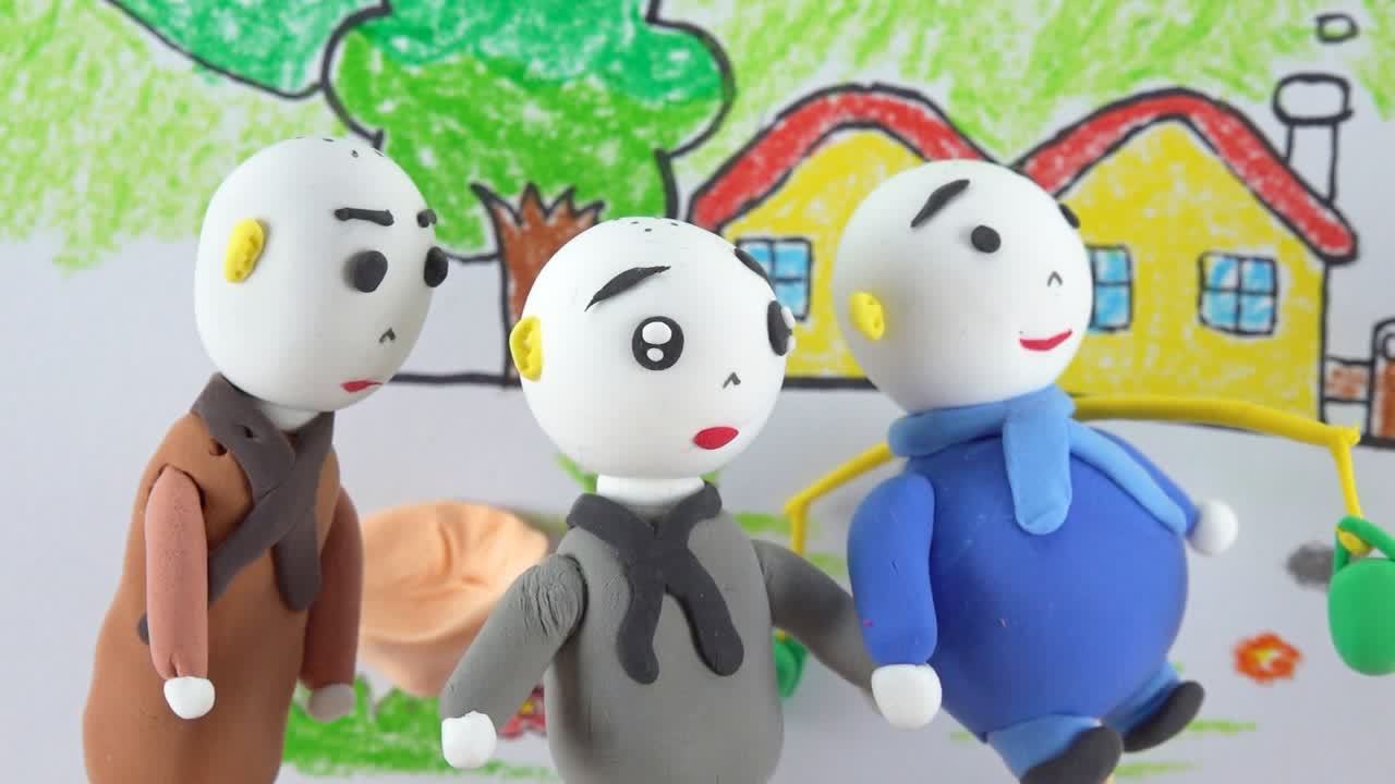 少儿益智故事,三个和尚挑水喝