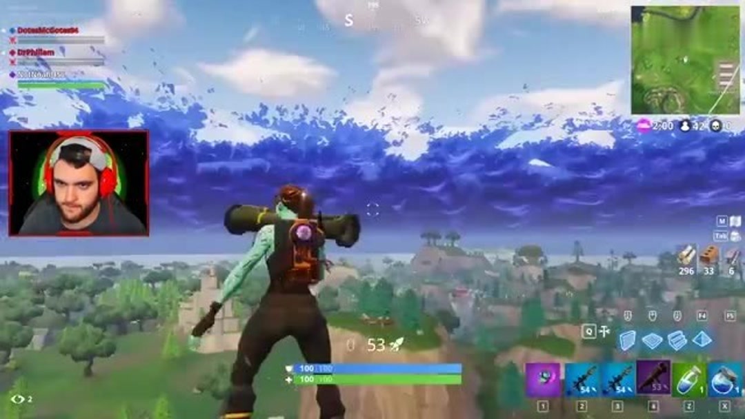 《堡垒之夜》玩家施展“御弹飞行”之术 神奇的对手|奇游加速器