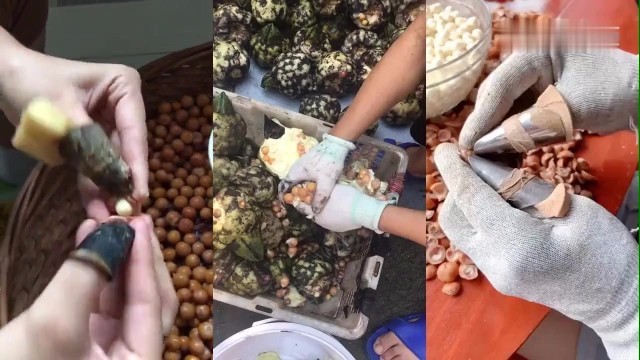 鸡头米,是需要剥开的