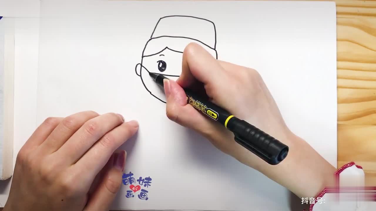 向白衣天使致敬!武汉加油!|简笔画教程