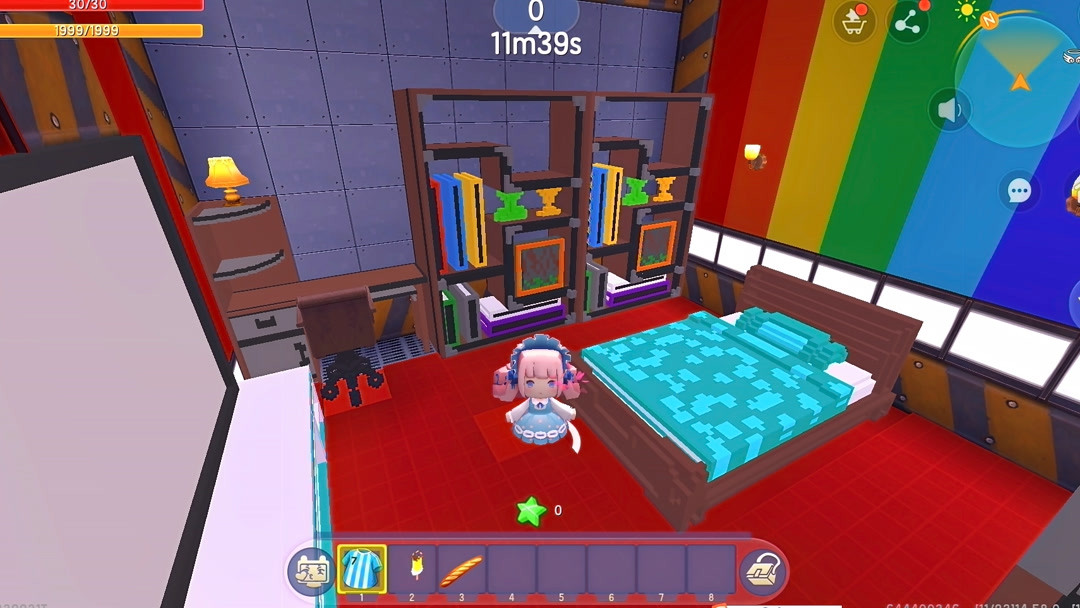 迷你世界：挑战主播密室跑酷简直太可怕了，加血都加不过来的