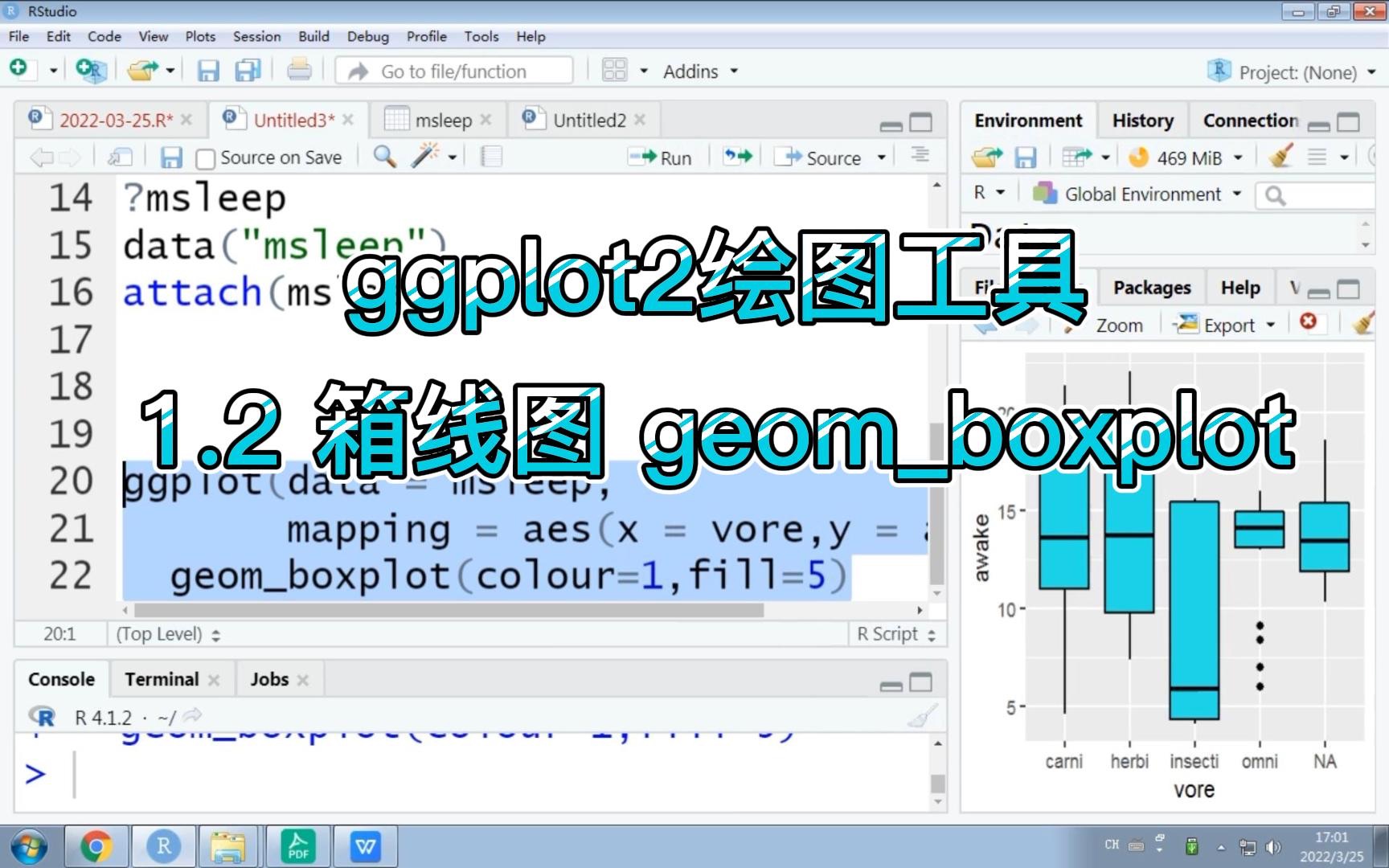 ggplot2绘图 1.2 箱线图 geom_boxplot