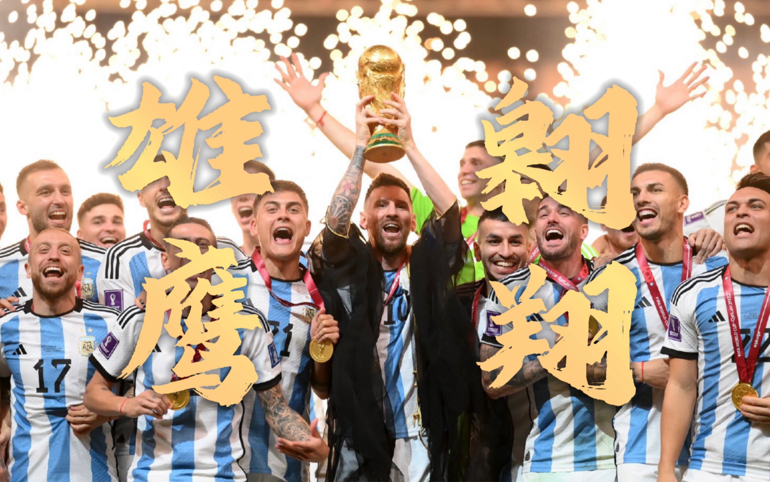 2022卡塔尔世界杯阿根廷冠军之路《雄鹰翱翔》——献给这支团结...