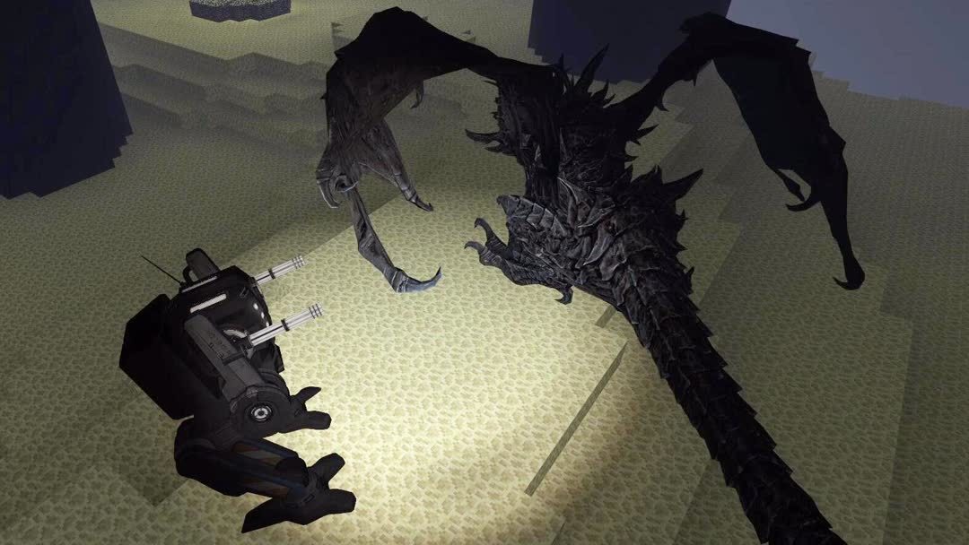 创造我的世界 MC战争机器究竟有多恐怖,1分钟单撸2头末影龙