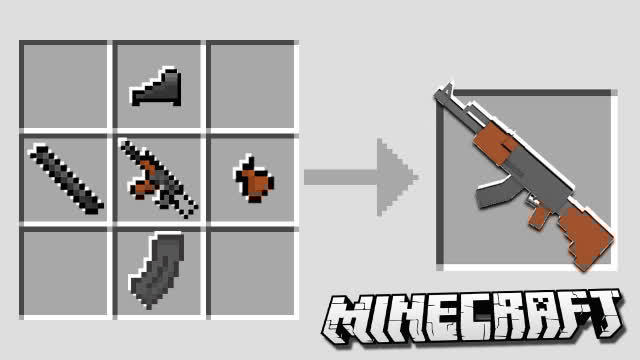 我的世界AVA枪械模组,能秒杀主世界的一切生物,魔哒解说