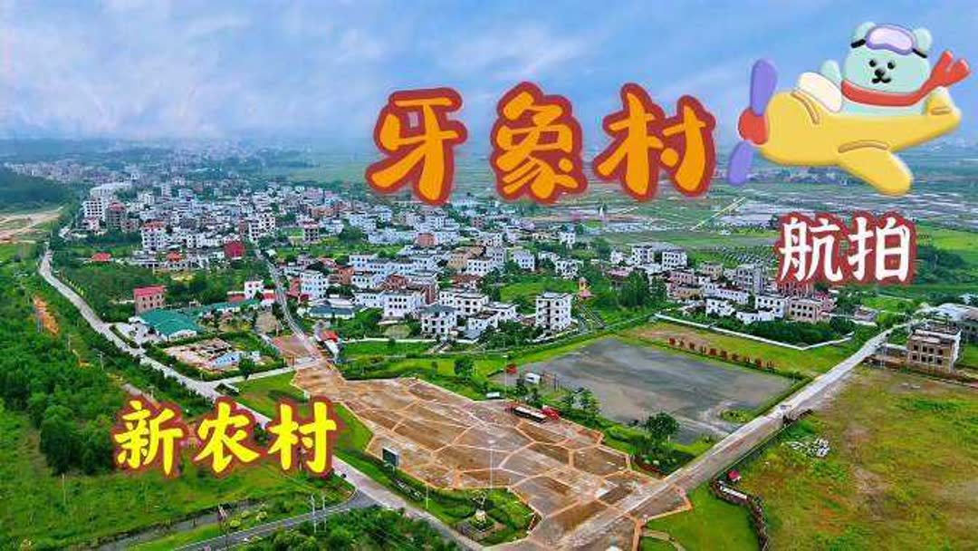 航拍广东首个田园综合体,白墙青瓦徽派房,稻田种出艺术画