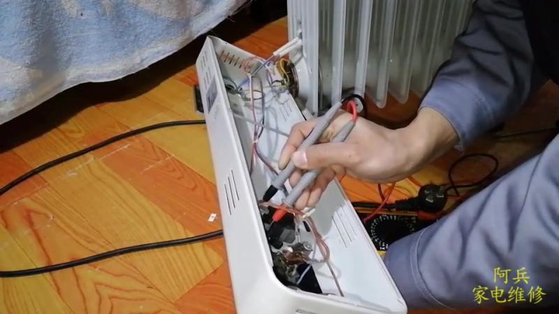 油汀取暖器灯不亮也不加热,教你几分钟学会维修,工作原理很简单