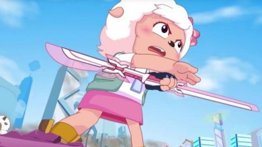 喜羊羊与灰太狼之决战次时代:小羊们武器登场,美羊羊双碟剑逆天