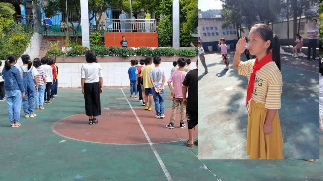 #升旗仪式 #小学生 #少先队 #下德赫小学
