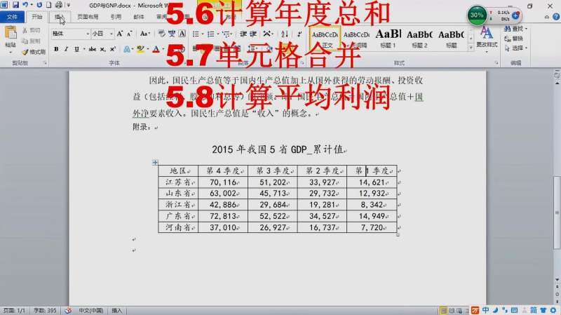 5.5-8计算机基础:计算年度总和与计算平均利润