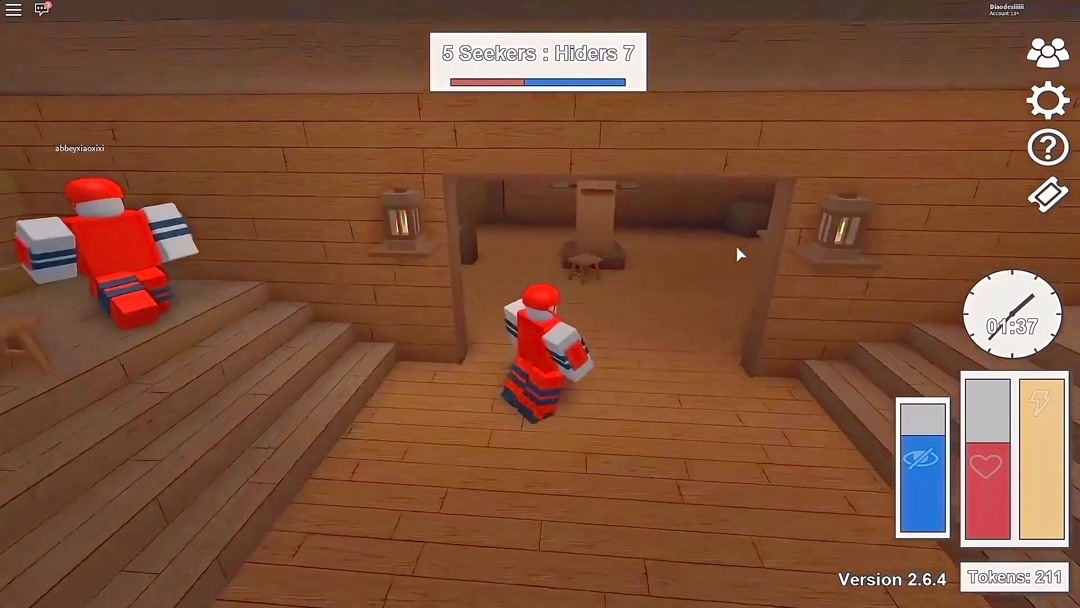 吊德斯和小熙 2018 第32集 Roblox躲猫猫模拟器 易容成各种物品与...