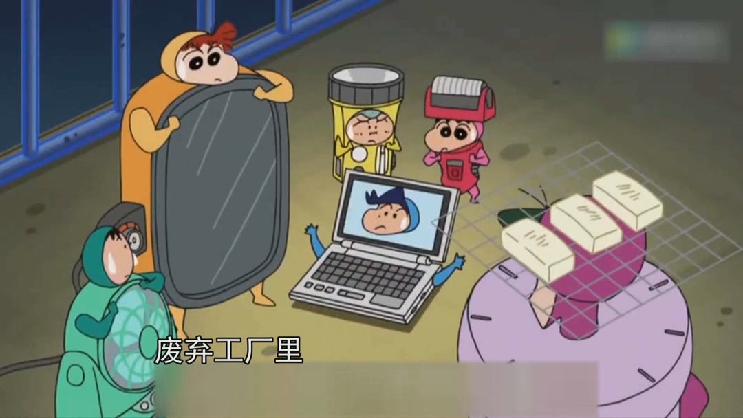 《蜡笔小新》:小新和朋友变成了家电人,大作战之逃离回收厂