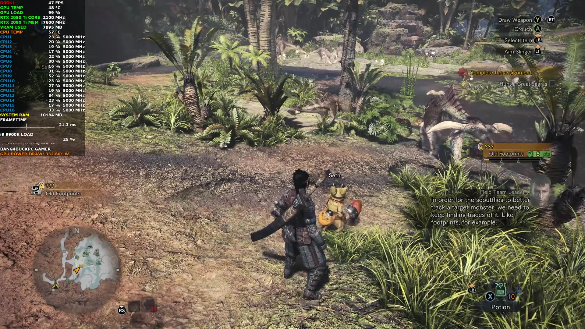 RTX 2080 Ti - i9 9900K 4K最高设置在《怪物猎人世界》中性能及游戏...