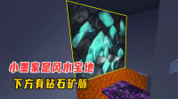 迷你世界小宇荒岛求生 第411集 小墨家是个风水宝地,地下有一条钻石...