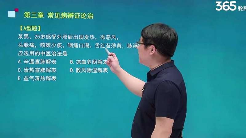 执业药师(中药)常见病辨证论治A型题讲解