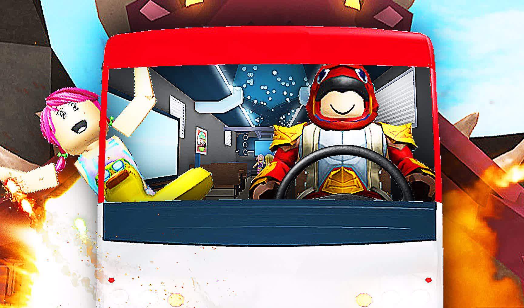 吃东西居然把自己吃炸了!Roblox旅游巴士模拟器#游戏