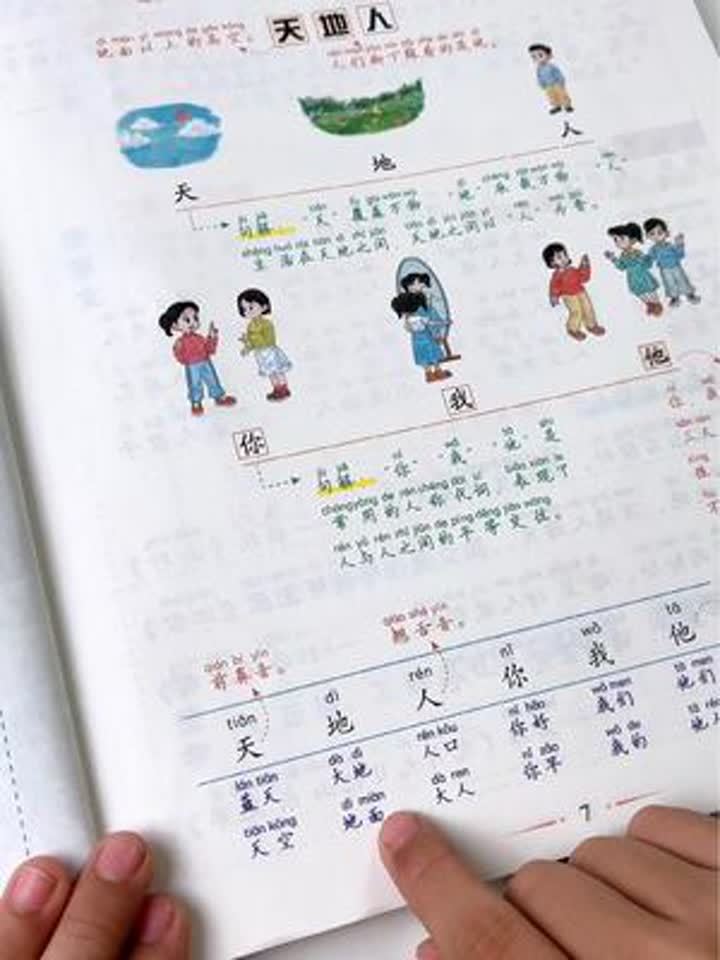 儿子#一年级 给他准备了随堂笔记预习,又课文原文,字词句都有详细...