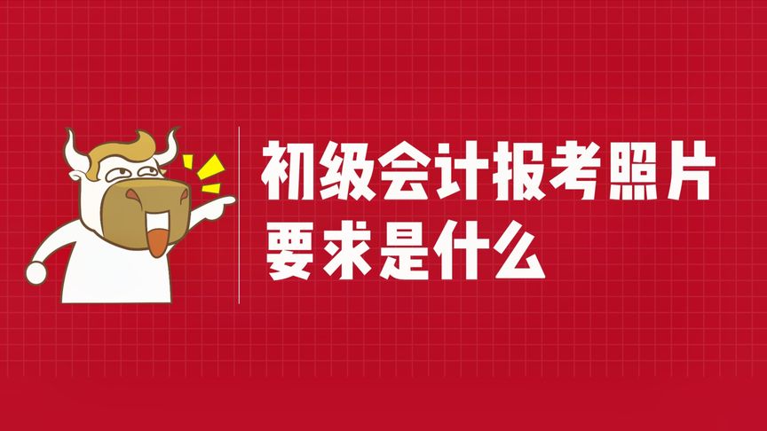 初级会计报考照片要求是什么