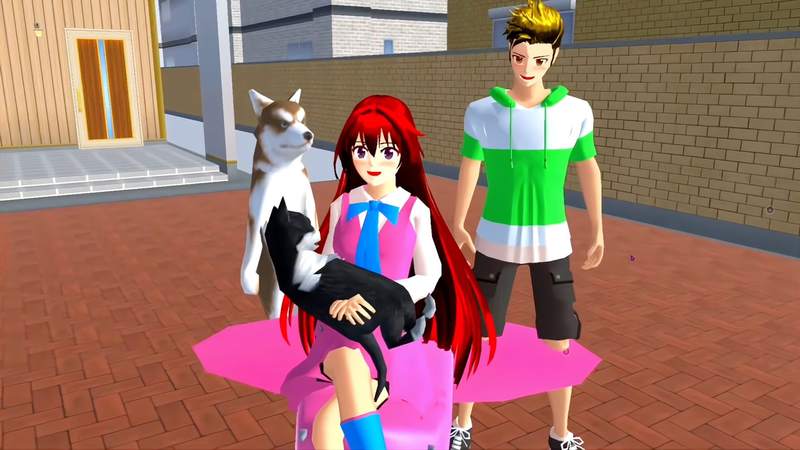 樱花校园模拟器:小舞制作了一架飞机,可把唐三乐坏了