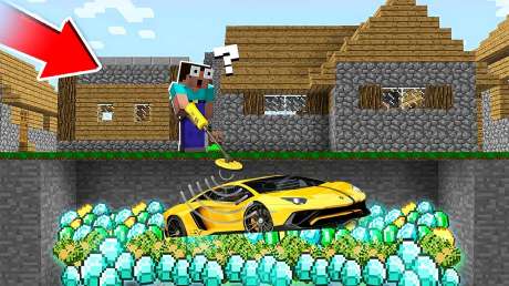 我的世界:菜鸟的地下金属探测器,没想到发现了隐藏的秘密