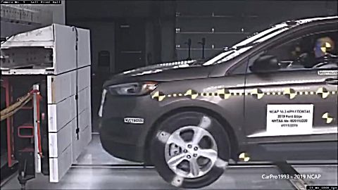 汽车碰撞测试:2019款福特锐界正面碰撞测试 你给打几分?!