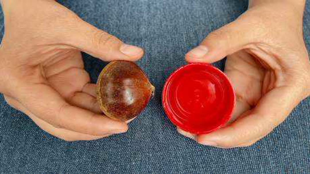 板栗开口别再只用刀切了,找1个瓶盖,一秒一个,方法太实用了