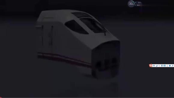 动车密接式车钩连接动画